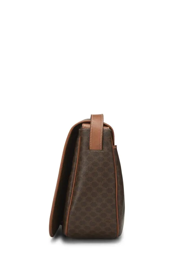 Celine Coated Canvas Macadam Messenger Bag