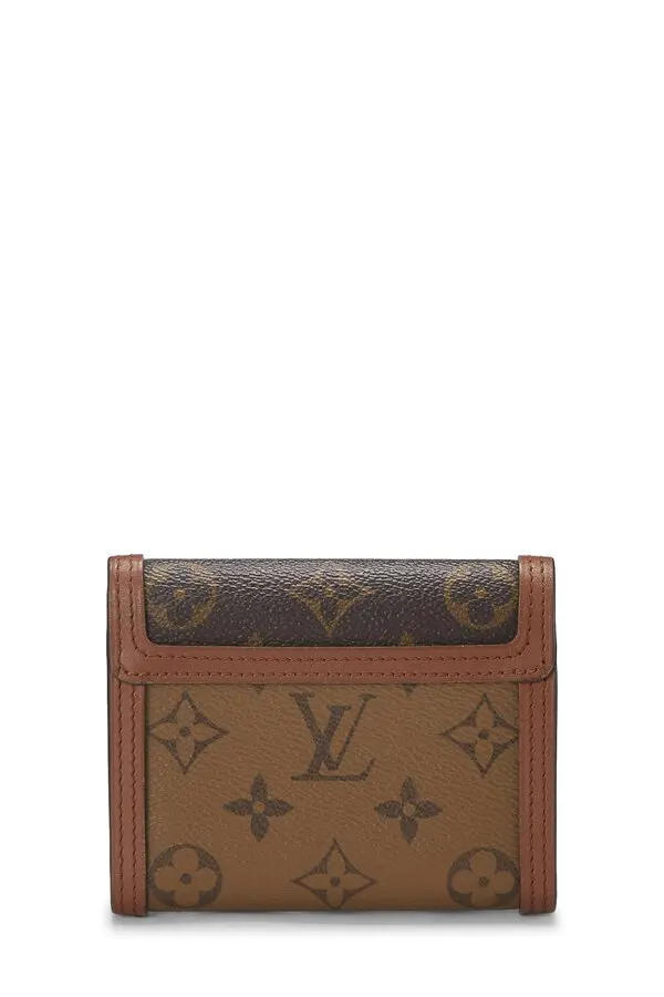 LOUIS VUITTON Monogram Reversed Dauphine Compact Wallet