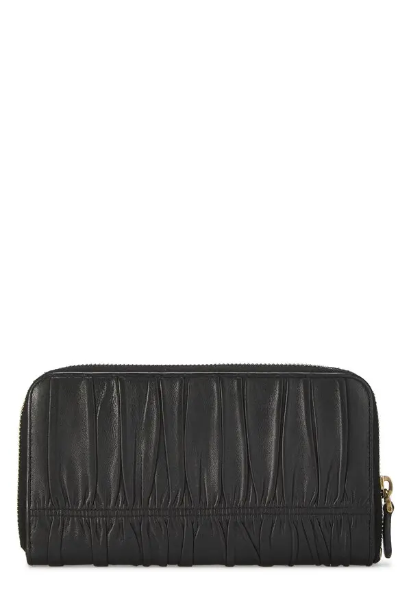 Prada Nappa Gaufre Zip Around Wallet
