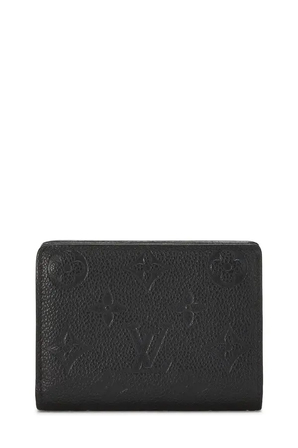 LOUIS VUITTON Monogram Empreinte Clea Wallet - Black