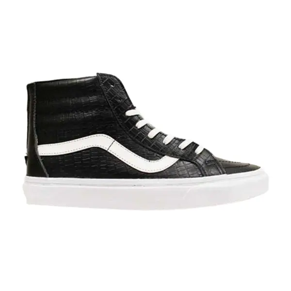 VANS Sk8-hi Zip Ca 'croc Leather - Black