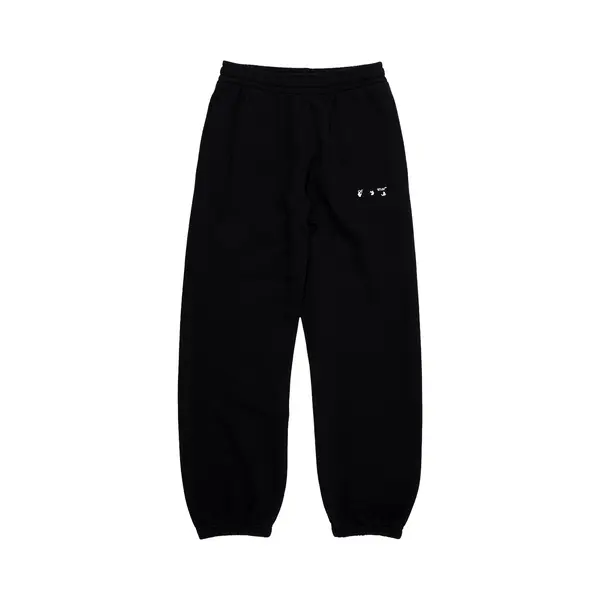 Off-White Sprayed Caravaggio Slim Sweatpants /white - Black