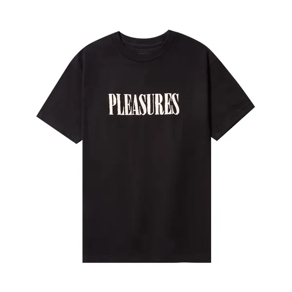 PLEASURES Tickle Logo T-shirt - Black