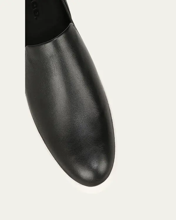 Vince Warren Leather Slip-on Sneakers