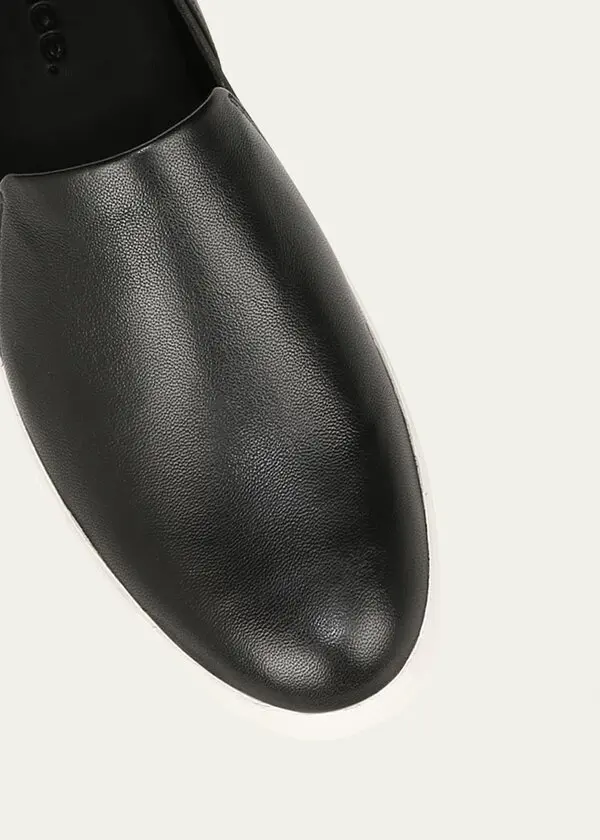 Vince Warren Leather Slip-on Sneakers