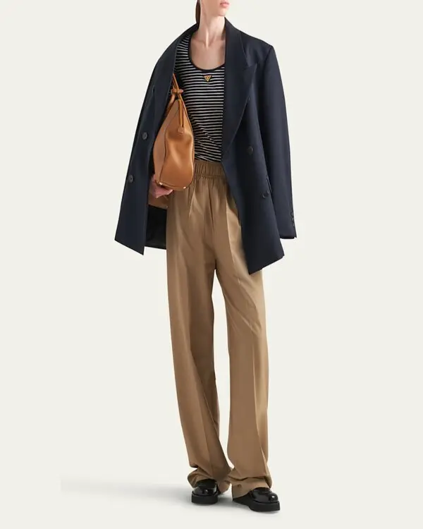 Prada Striped Jersey Top
