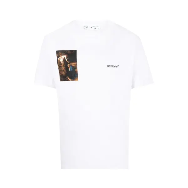 Off-White Caravaggio Lute Slim Short-sleeve Tee 'black - White