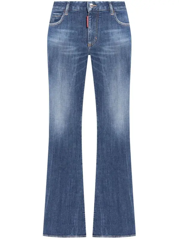 Dsquared2 Flared Mid-rise Jeans - Blue
