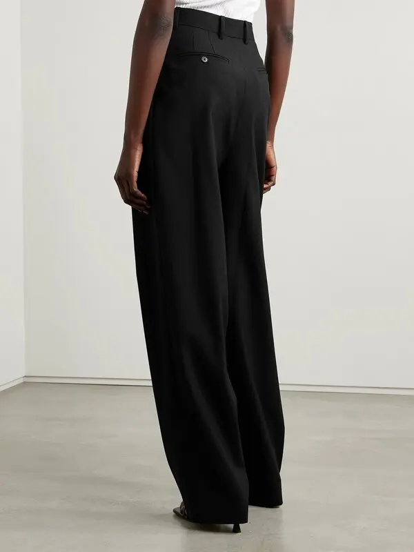 SALON 1884 Salon'name': + Net Sustain Cecily Pleated Wool Wide-leg Pants