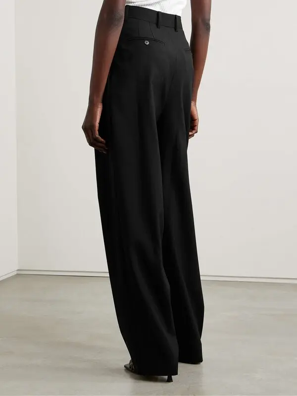 SALON 1884 Salon'name': + Net Sustain Cecily Pleated Wool Wide-leg Pants