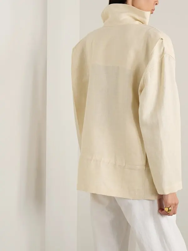 Loro Piana Oversized Linen Jacket