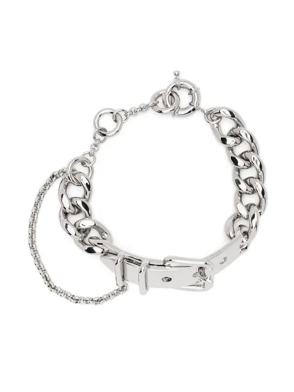 Acne Studios Buckle Chain Bracelet - Silver