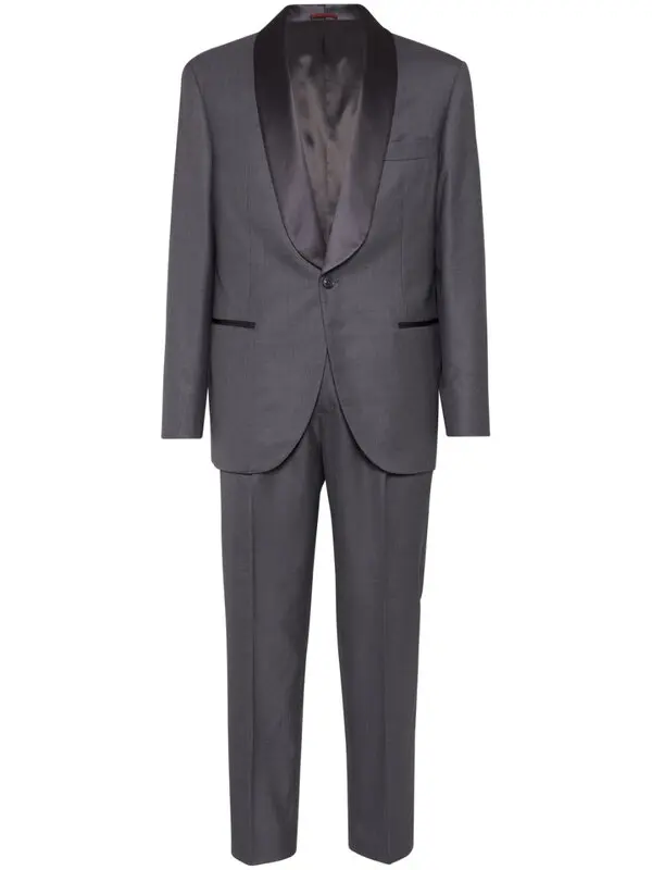 Brunello Cucinelli Single-breasted Wool Suit - Grey