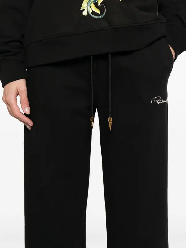 Roberto Cavalli Logo-embroidered Track Pants