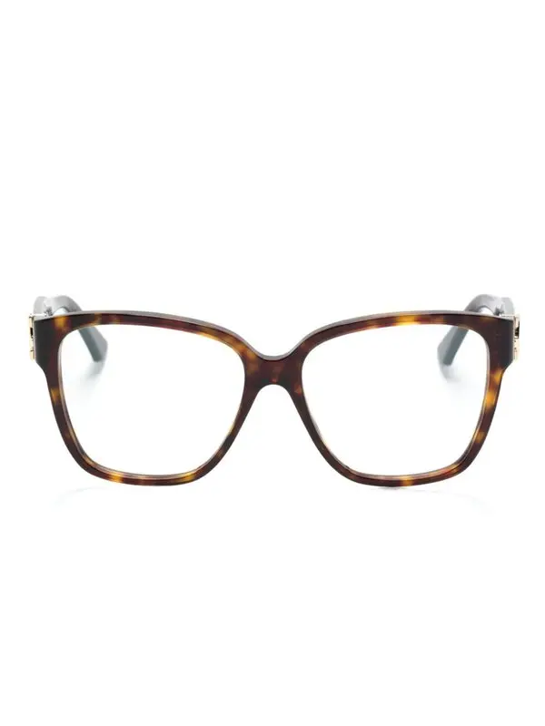 Cartier Double C Rectangle-frame Glasses - Brown