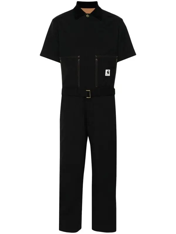 Sacai X Carhartt Wip Suiting Bonding Jumpsuit - Black