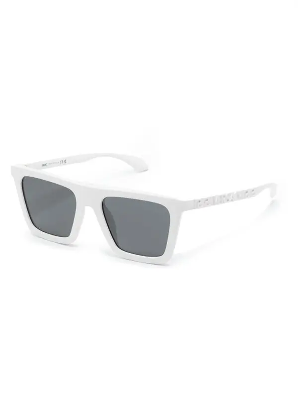 Versace Greca Square-frame Sunglasses - White