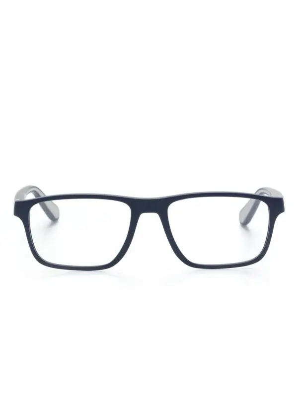 Emporio Armani Rectangle-frame Glasses - Blue