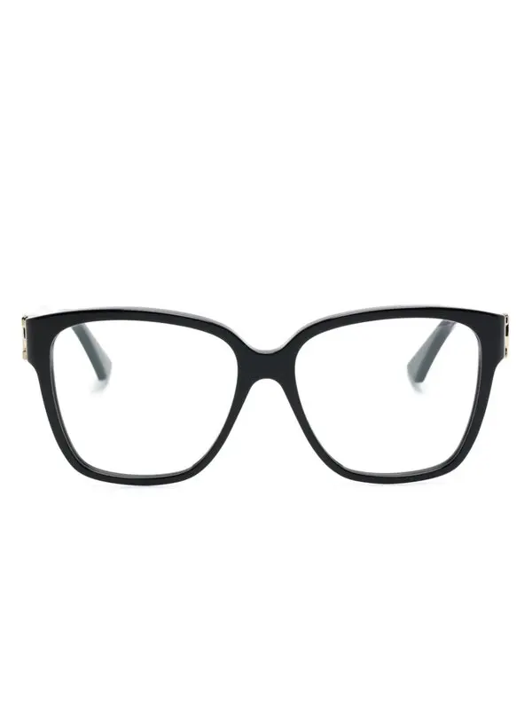 CARTIER Logo-engraved Square-frame Eyeglasses - Black
