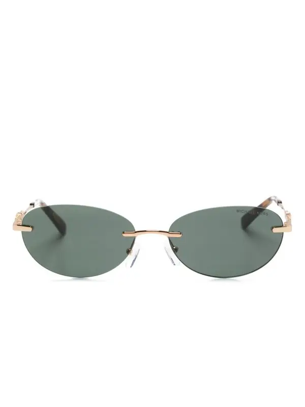 Michael Kors Round-frame Sunglasses - Gold