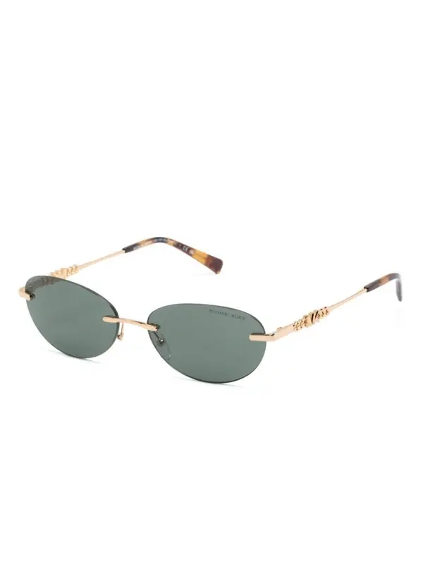 Michael Kors Round-frame Sunglasses - Gold