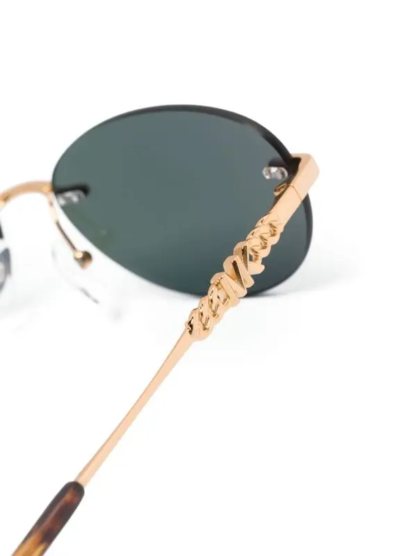 Michael Kors Round-frame Sunglasses - Gold