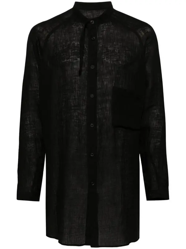Yohji Yamamoto Panelled Linen Shirt