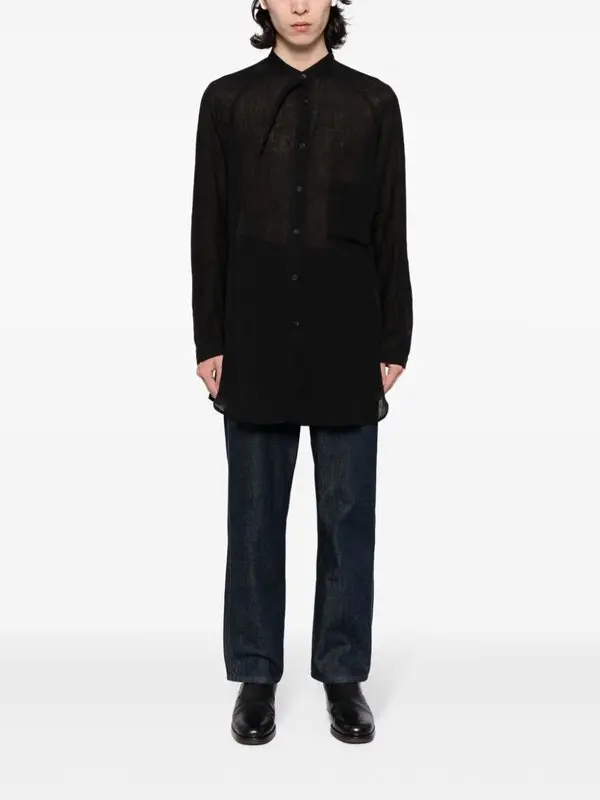 Yohji Yamamoto Panelled Linen Shirt