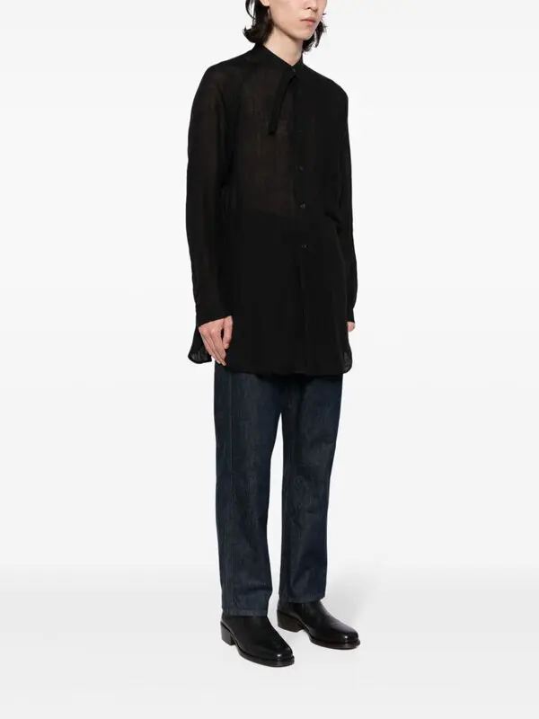 Yohji Yamamoto Panelled Linen Shirt