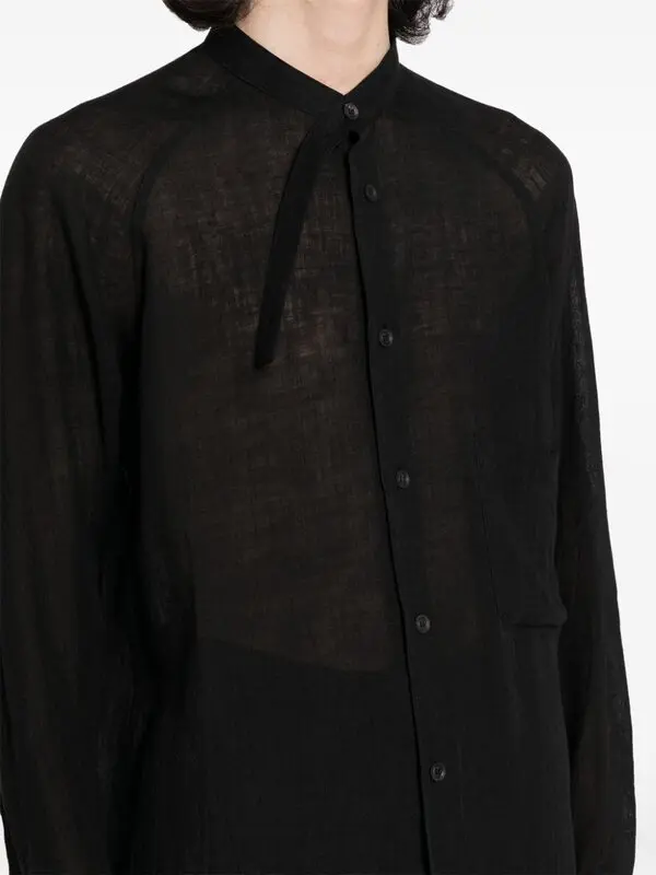 Yohji Yamamoto Panelled Linen Shirt