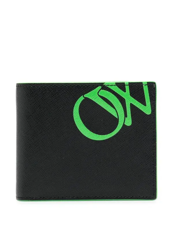 Off-White Two-tone Bi-fold Wallet - Black