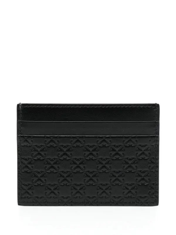 Off-White Monogram Leather Cardholder
