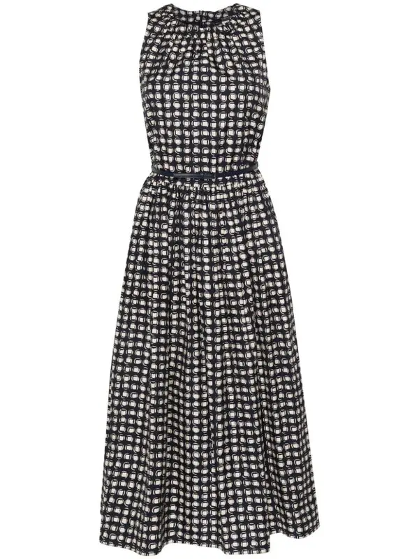 Max Mara Gina Geometric Midi Dress