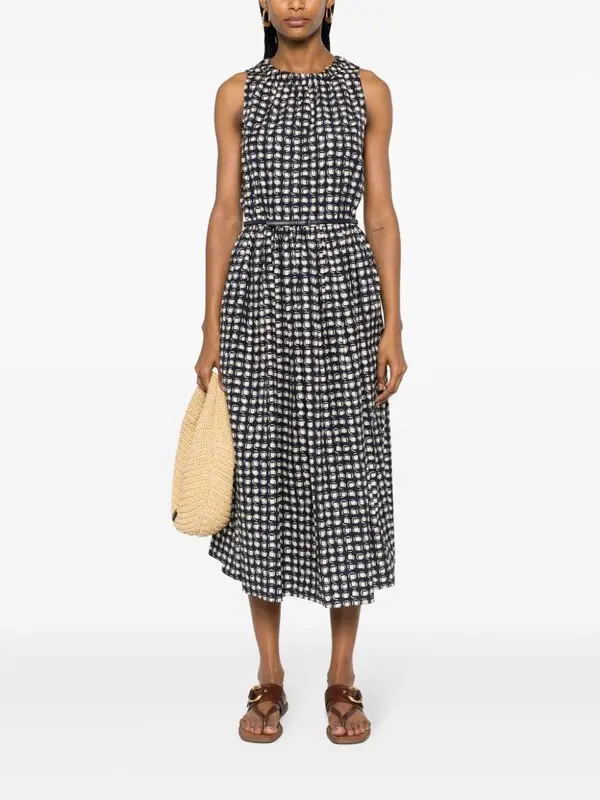 Max Mara Gina Geometric Midi Dress