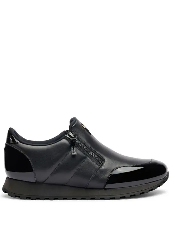 GIUSEPPE ZANOTTI Ilde Run Double-zip Low-top Sneakers - Black