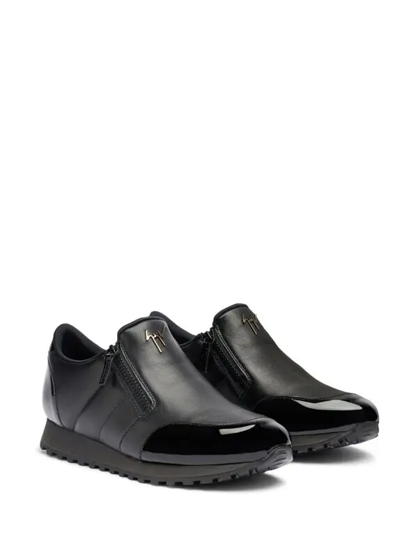 GIUSEPPE ZANOTTI Ilde Run Double-zip Low-top Sneakers - Black