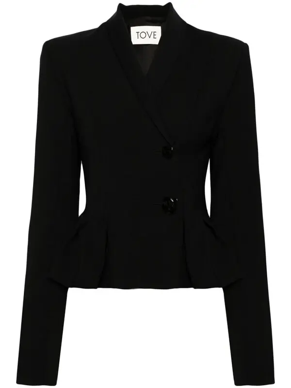 Tove Peplum-waist Single-breasted Blazer