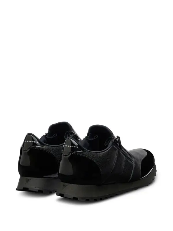 GIUSEPPE ZANOTTI Ilde Run Double-zip Low-top Sneakers - Black