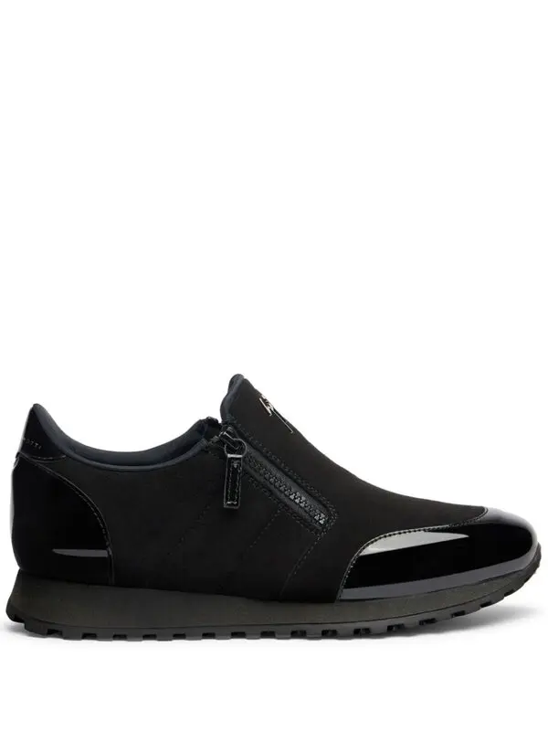 GIUSEPPE ZANOTTI Ilde Run Double-zip Low-top Sneakers - Black