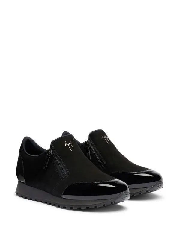 GIUSEPPE ZANOTTI Ilde Run Double-zip Low-top Sneakers - Black