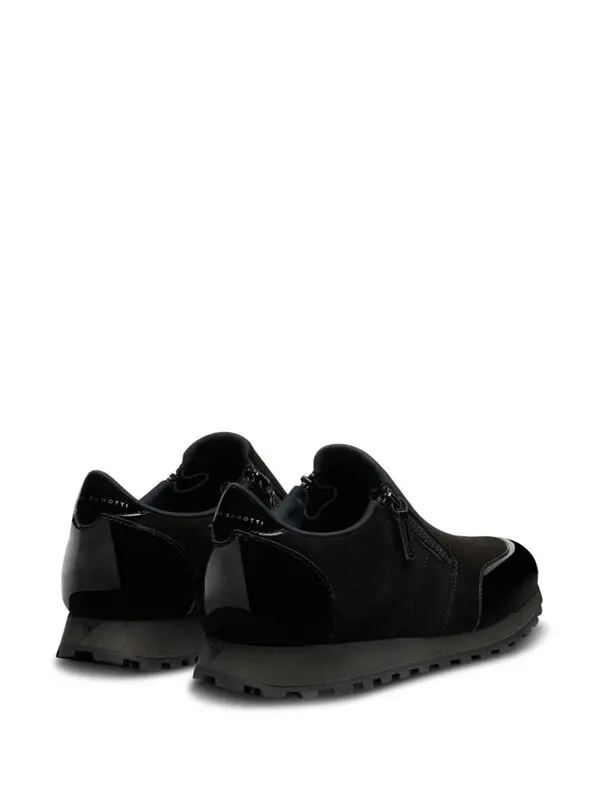 GIUSEPPE ZANOTTI Ilde Run Double-zip Low-top Sneakers - Black