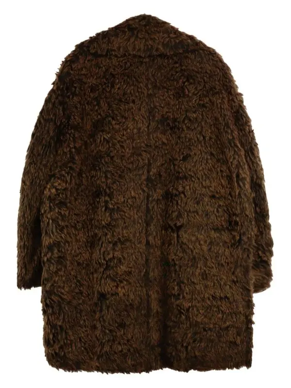 JIL SANDER Single-breasted Faux-fur Coat