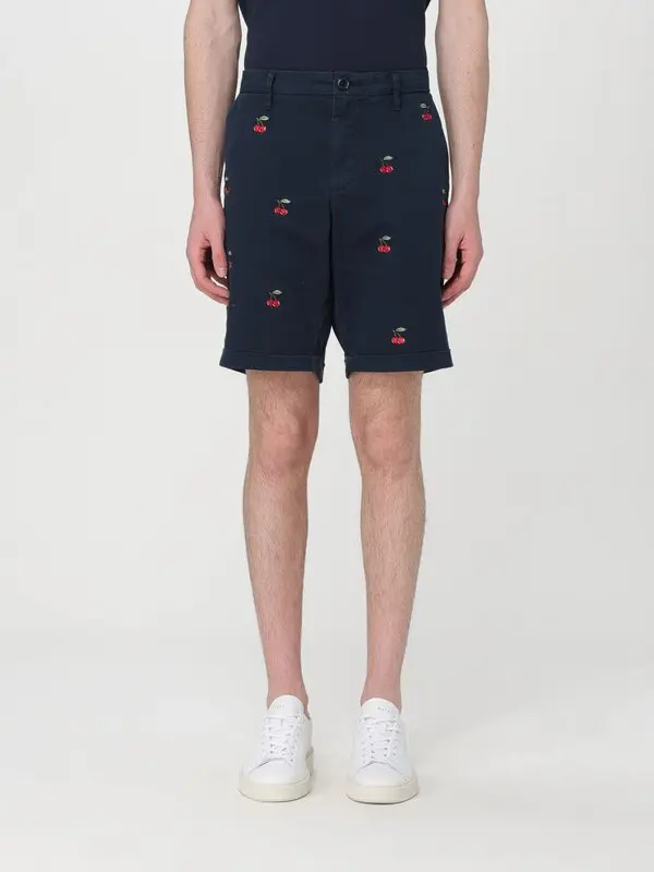SUN 68 Printed Shorts - Navy