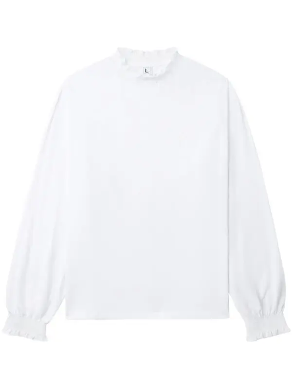 Random Identities Ruffled Cotton Sweatshirt