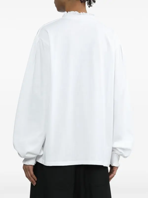 Random Identities Ruffled Cotton Sweatshirt