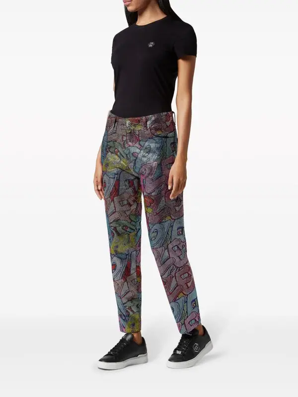 Philipp Plein High-rise Tapered Jeans