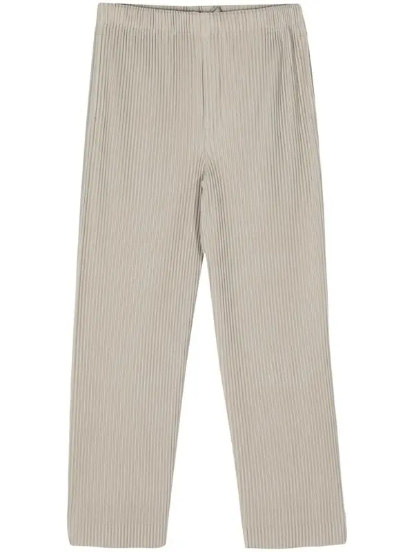 Issey Miyake Mc March Pleated Trousers - Neutrals