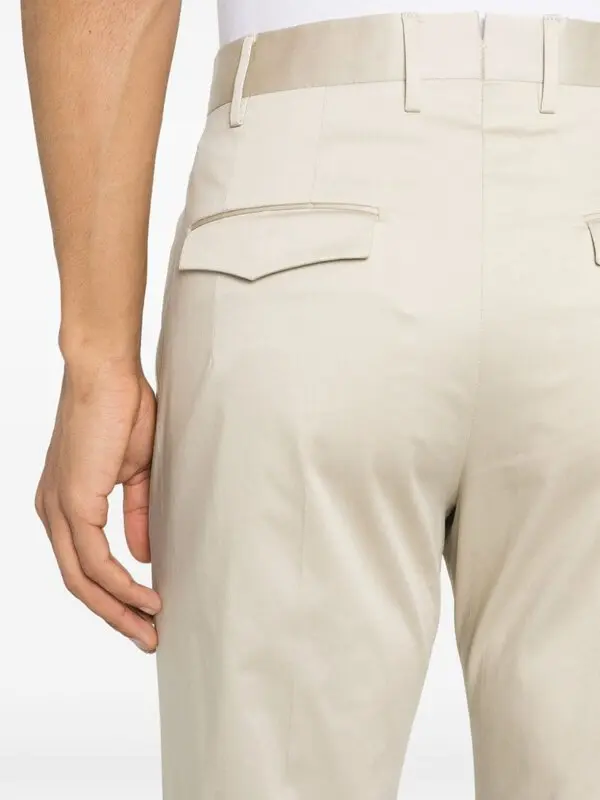 PT TORINO Pressed-crease Slim-fit Tailored Trousers - Neutrals