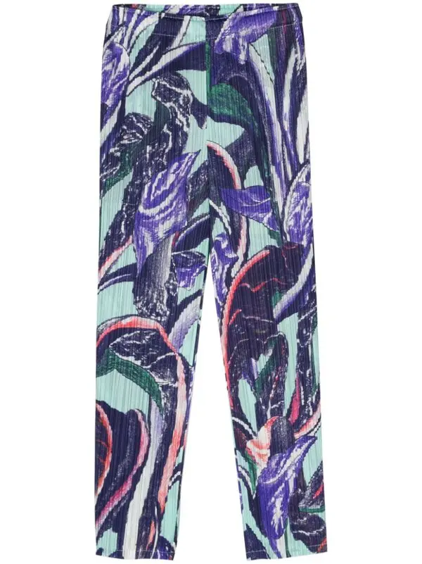 Issey Miyake Tardivo Pleated Trousers - Purple