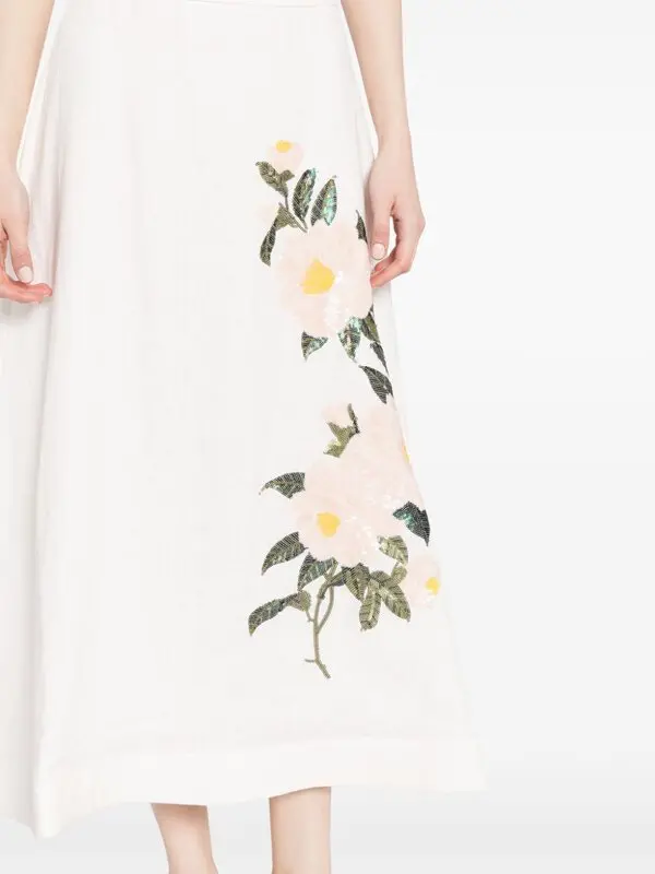 Zimmermann Natura Flare Midi Skirt